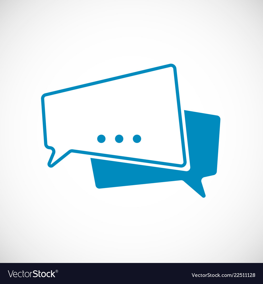 Chat message doodle message as speech bubble web Vector Image