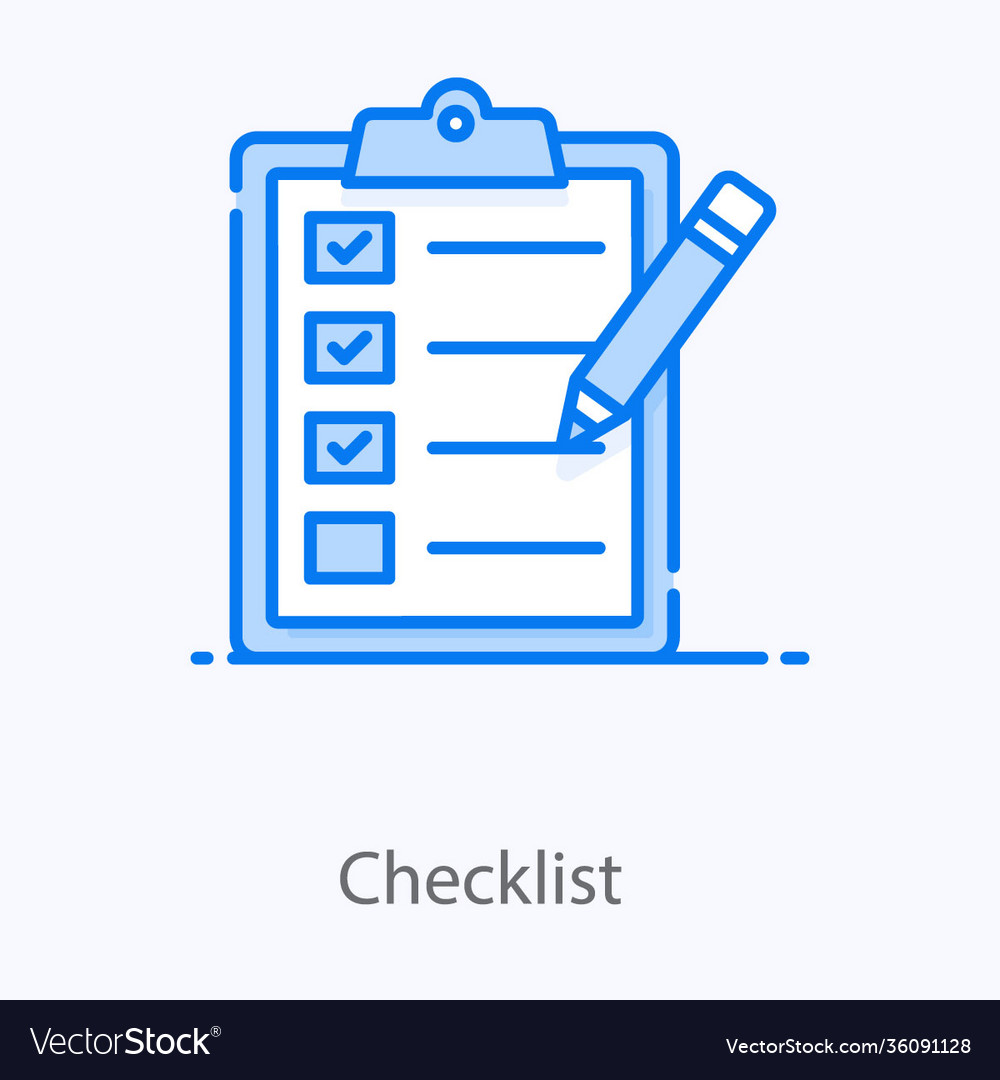 Checklist Royalty Free Vector Image - VectorStock