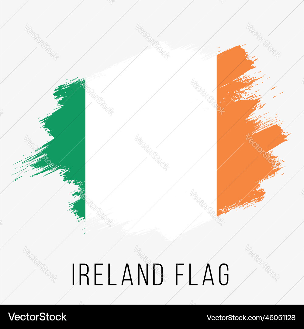 Ireland flag flag for independence Royalty Free Vector Image