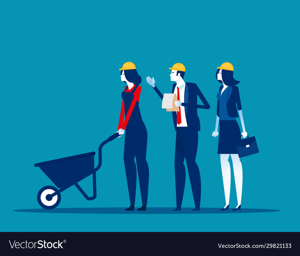 Construction workers concept Royalty Free Vector Image Construction workers concept Royalty Free Vector Image