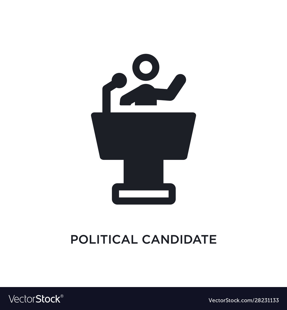 Political candidate speech isolated icon simple Vector Image Political candidate speech isolated icon simple Vector Image