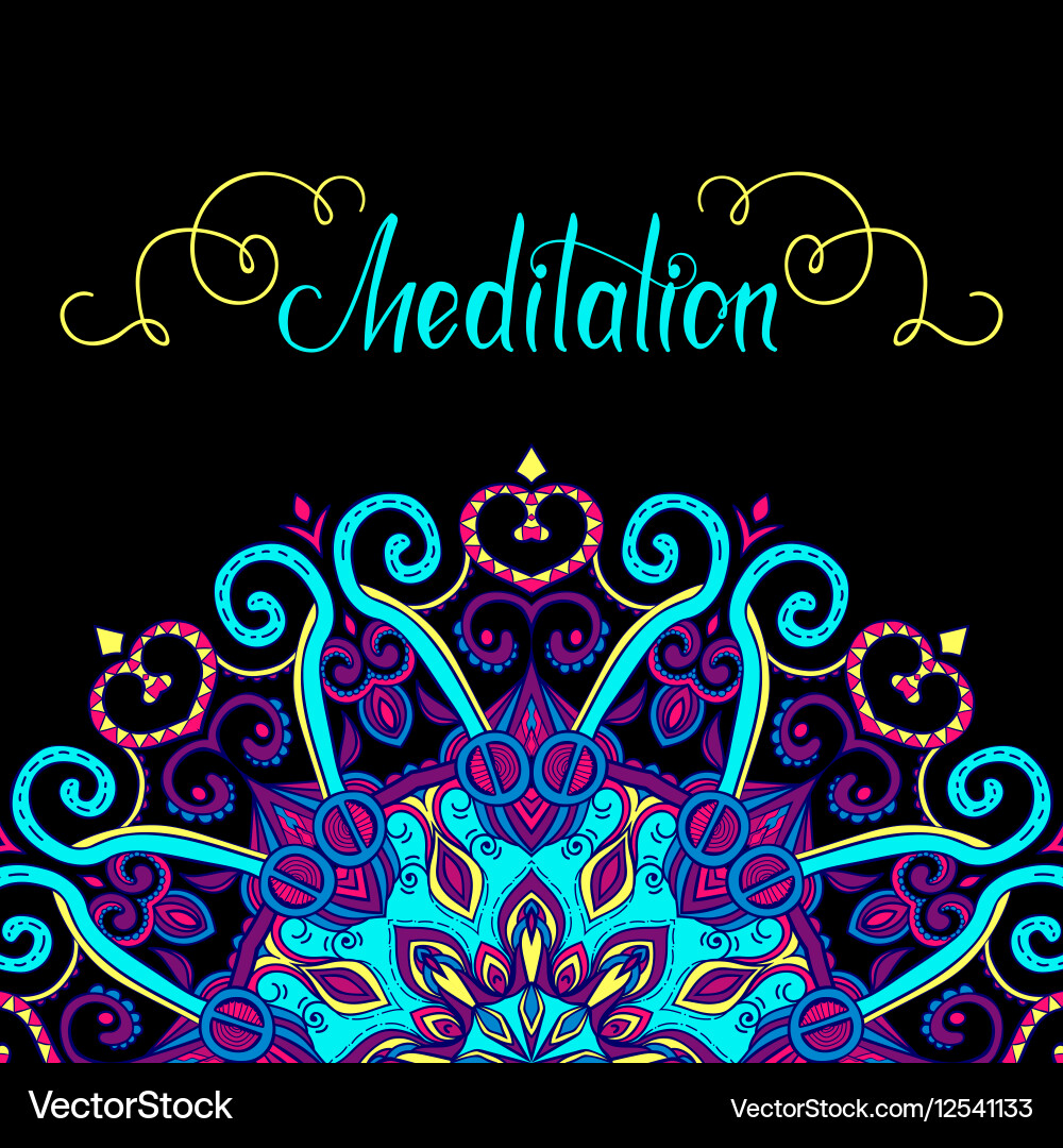 Round Mandala Border-08 Royalty Free Vector Image