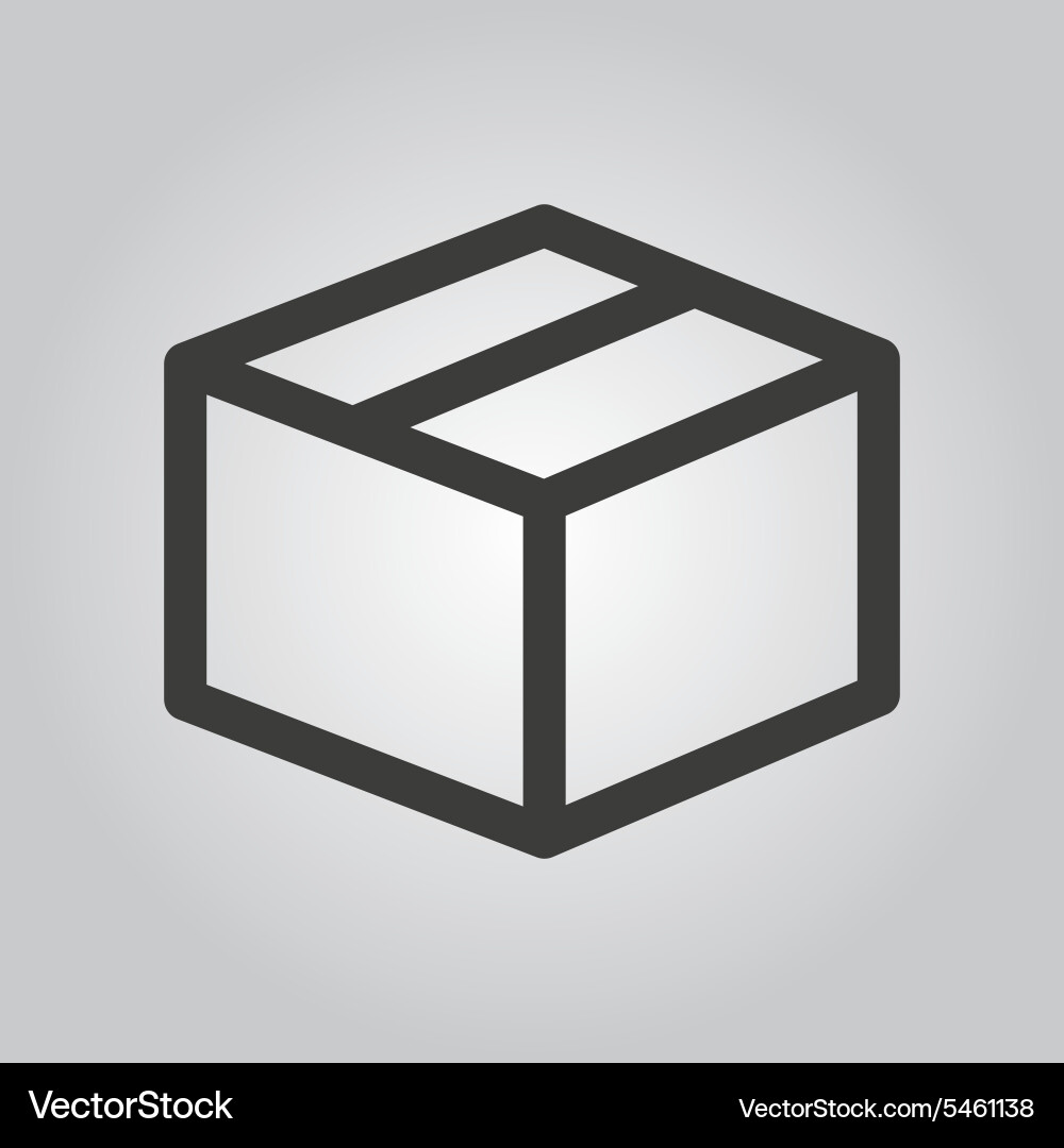 Box icon delivery and shipping symbol flat Vector Image