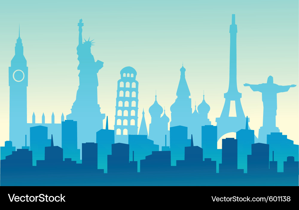 Cities of the world Royalty Free Vector Image - VectorStock