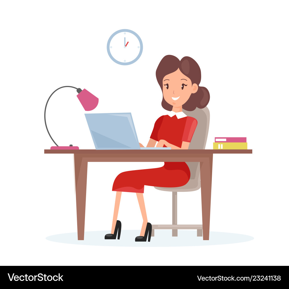 Concept business woman Royalty Free Vector Image