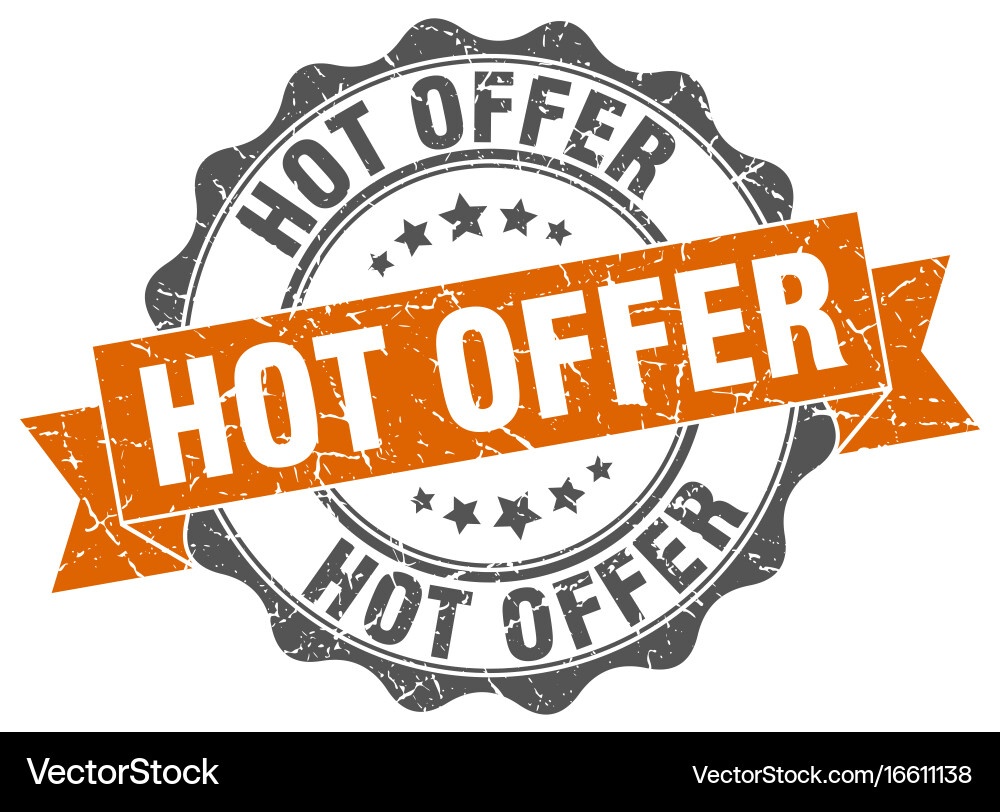 Hot offer stamp sign seal Royalty Free Vector Image