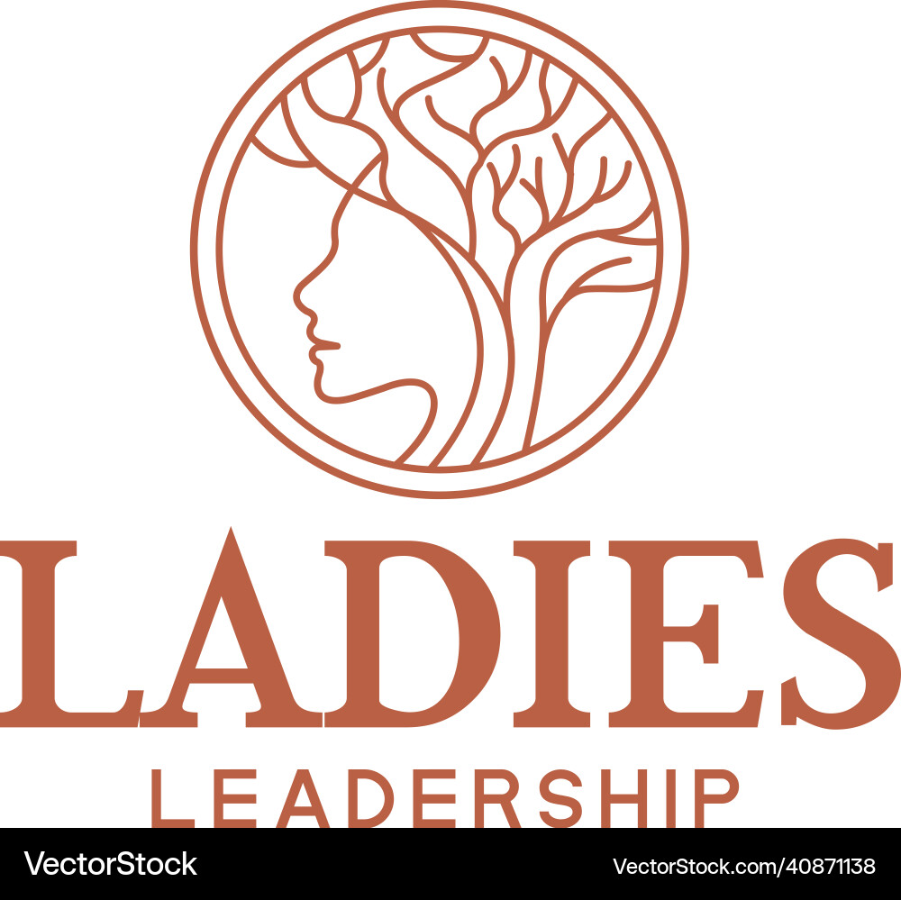 Modern simple design ladies leadership logo design