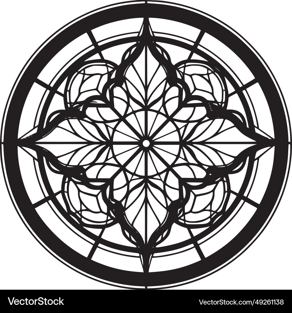 Stained glass - high quality logo ideal Royalty Free Vector