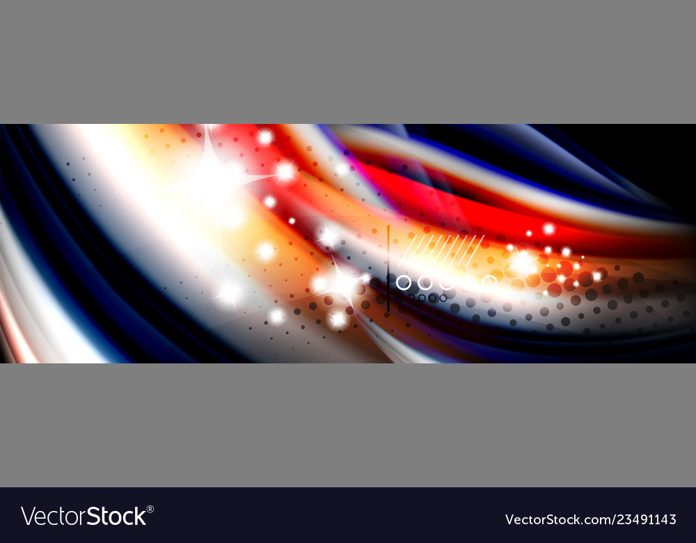 Fluid liquid wave pattern Royalty Free Vector Image