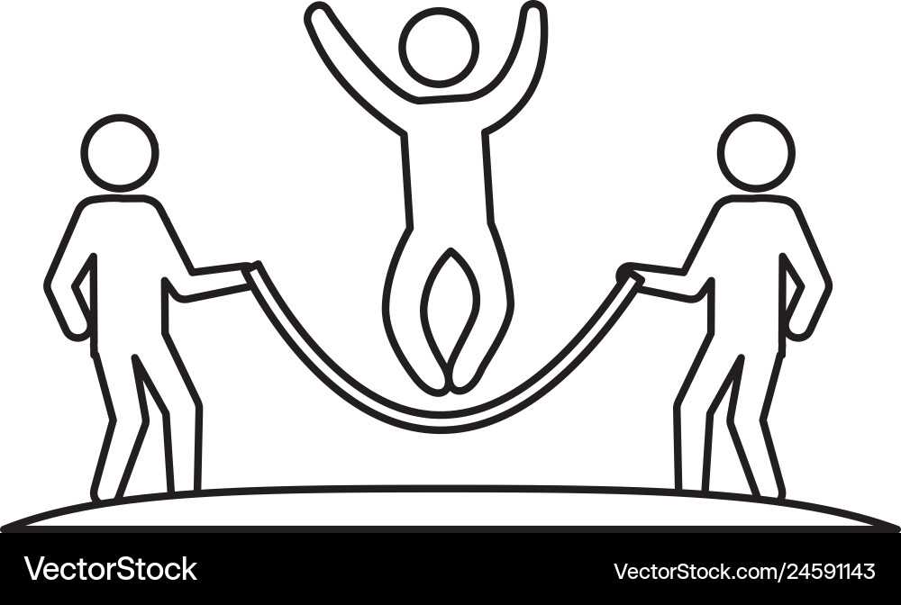 Stick Figures Jumping Rope
