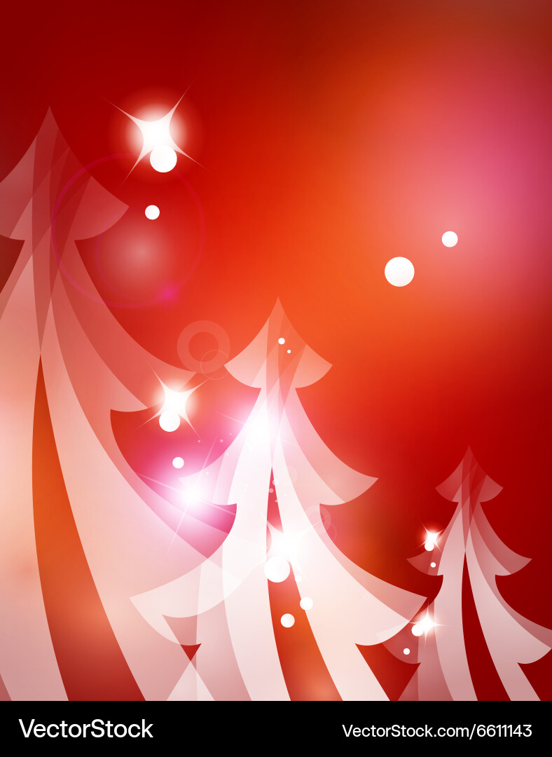 Holiday red abstract background winter snowflakes Vector Image