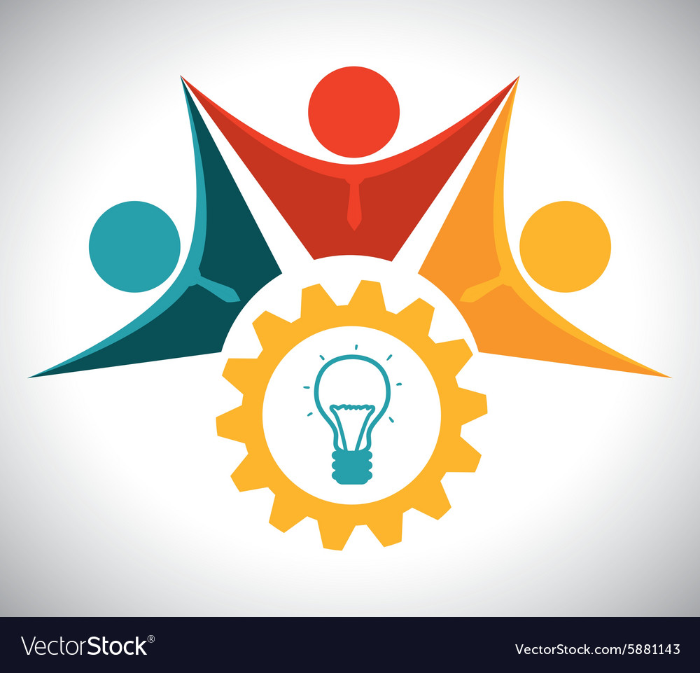 Teamwork design Royalty Free Vector Image - VectorStock