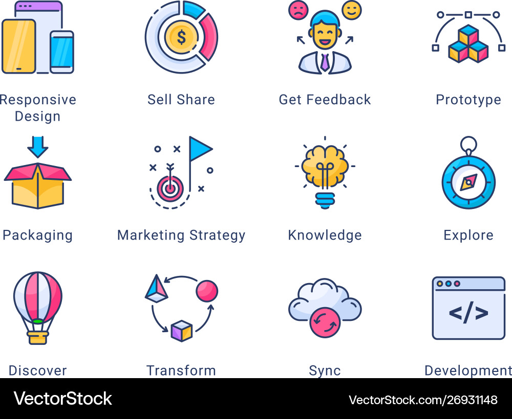 Business startup Royalty Free Vector Image - VectorStock