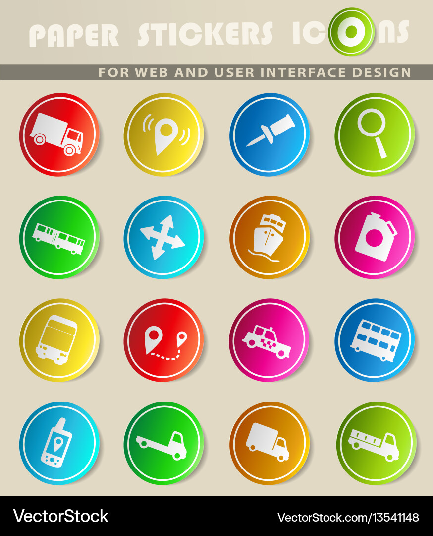 Navigation simply icons Royalty Free Vector Image