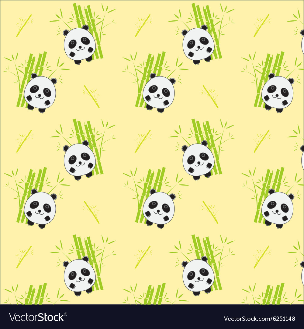Panda pattern Royalty Free Vector Image - VectorStock