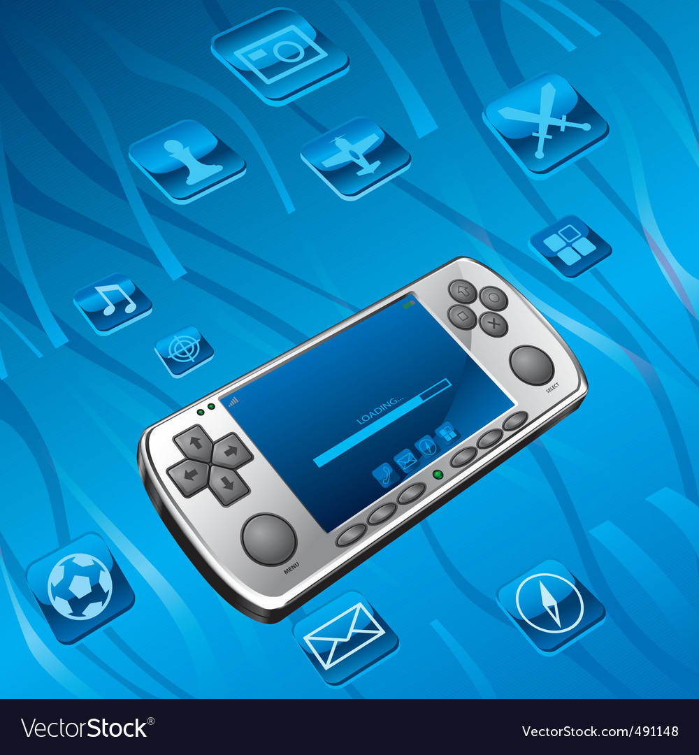 Portable device Royalty Free Vector Image - VectorStock