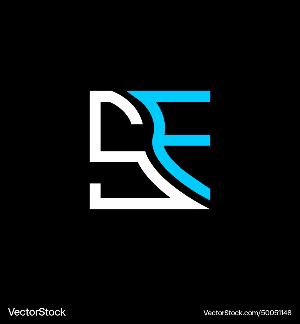 Sf letter logo design sf simple and modern logo Vector Image