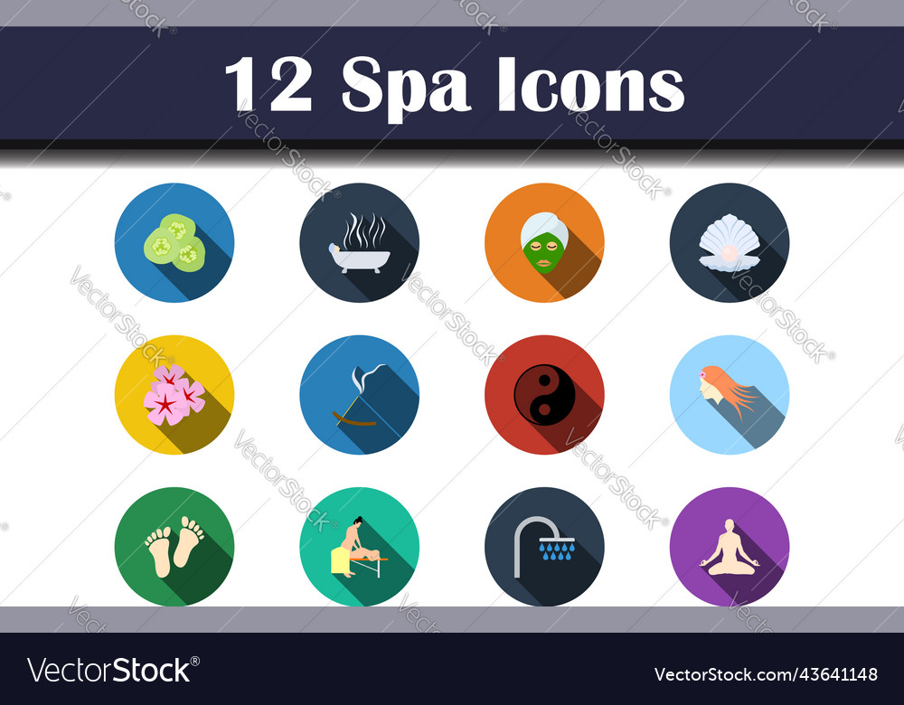 Spa icon set Royalty Free Vector Image - VectorStock