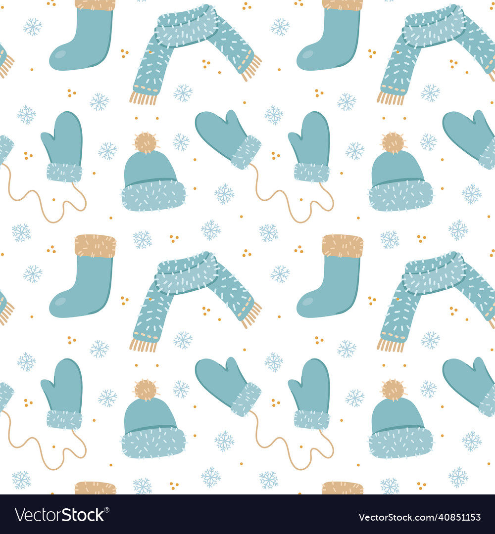 A seamless pattern from warm Royalty Free Vector Image