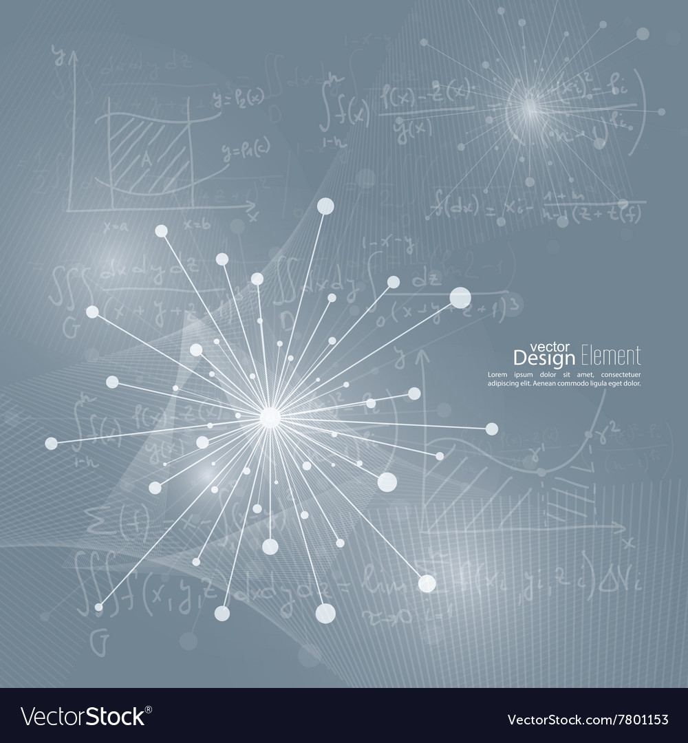 Array with dynamic emitted particles Royalty Free Vector