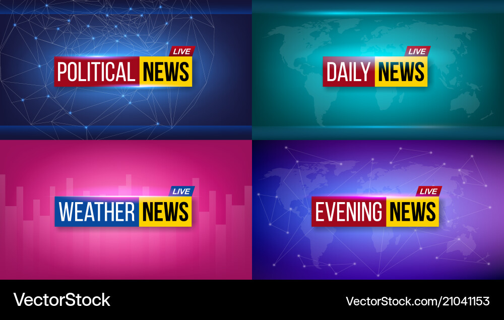 Creative of breaking news Royalty Free Vector Image