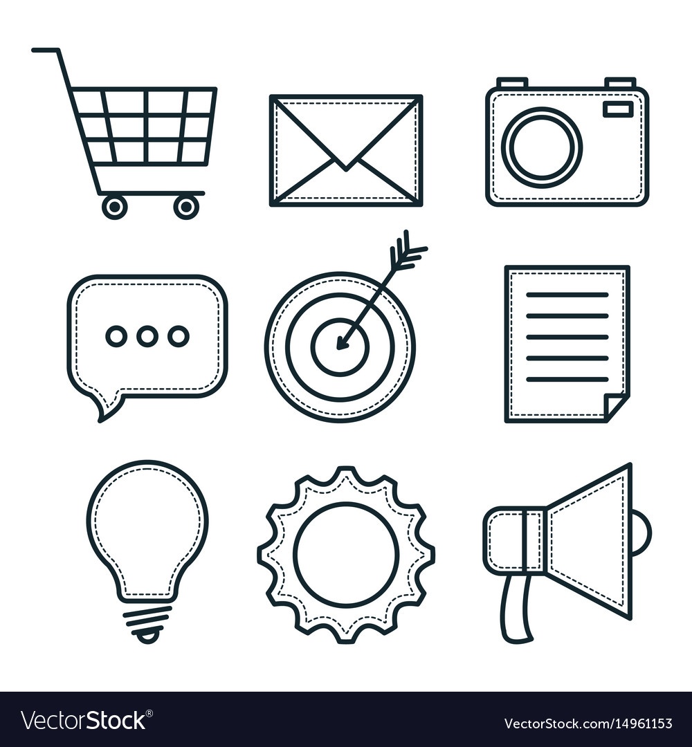 Hand drawn objects design Royalty Free Vector Image