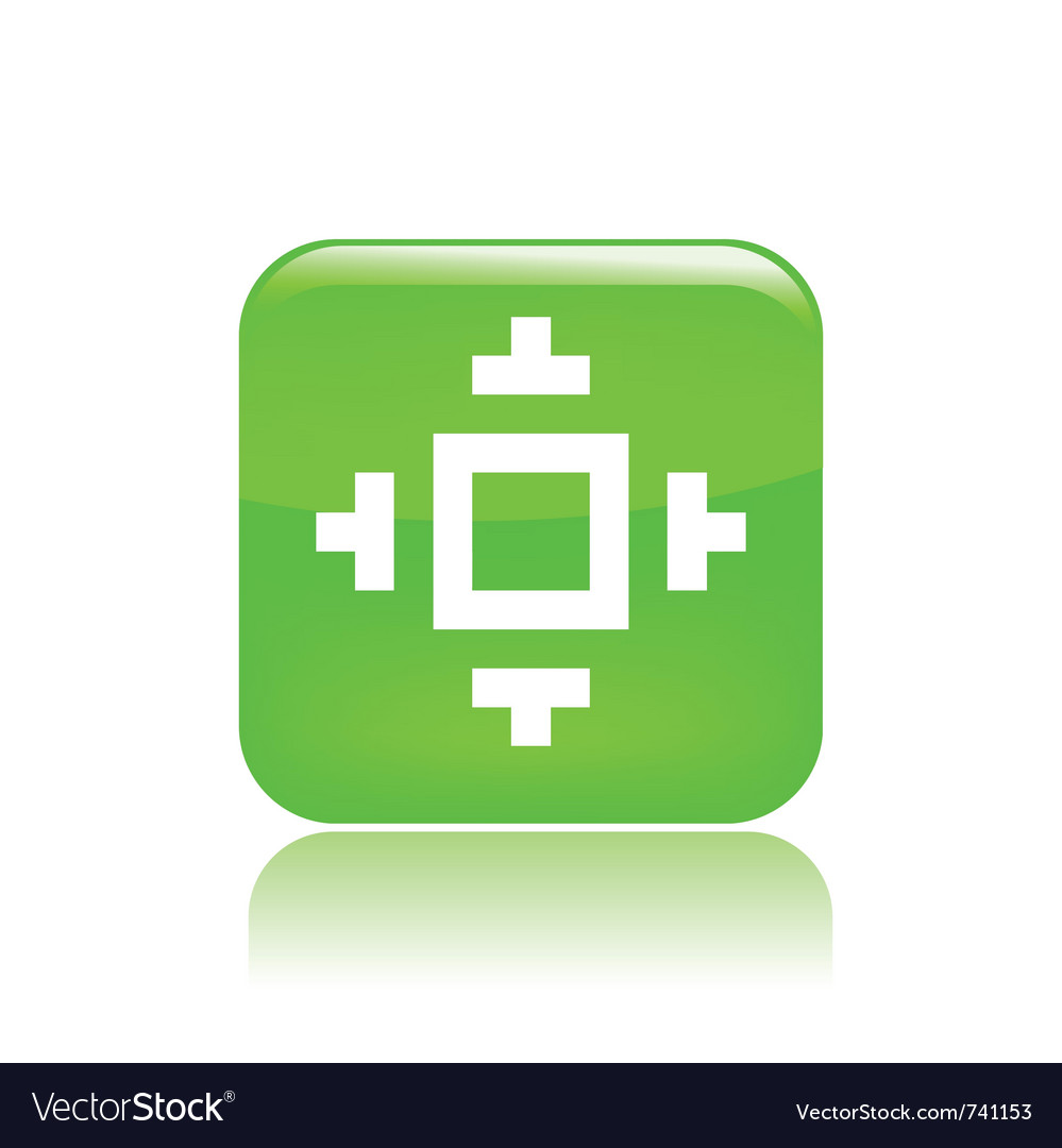 Pixel computer icon Royalty Free Vector Image - VectorStock