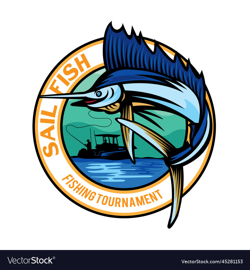 Sailfish logo design Royalty Free Vector Image Sailfish logo design Royalty Free Vector Image