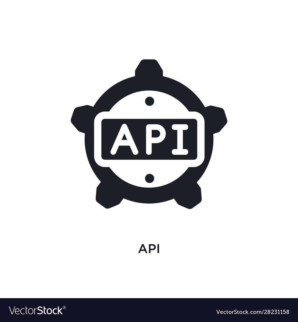 Api isolated icon simple element from programming Vector Image
