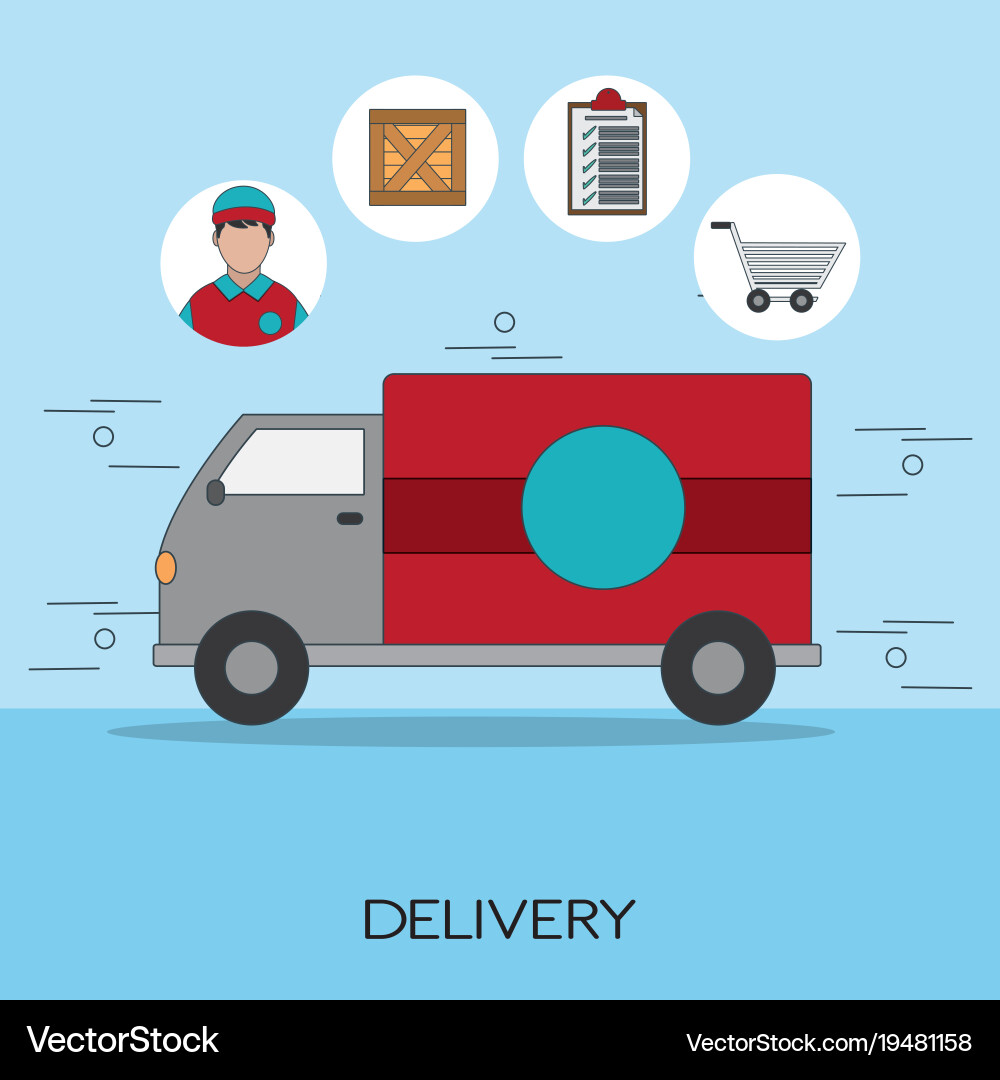 Delivery and shipping design Royalty Free Vector Image