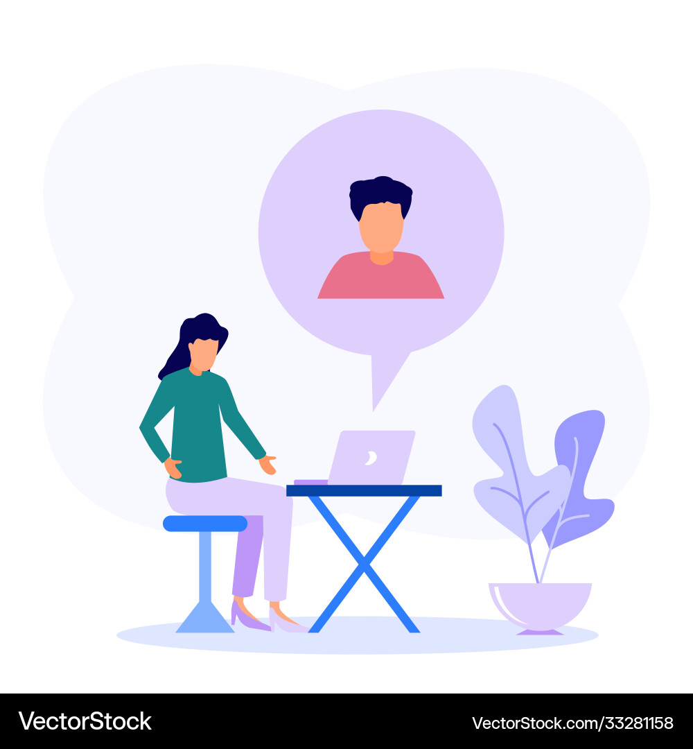 Graphic cartoon character long distance Royalty Free Vector