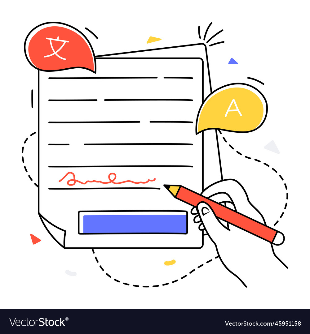 Language test Royalty Free Vector Image - VectorStock