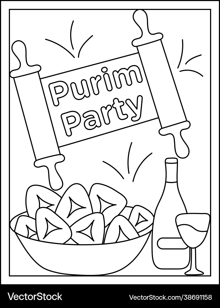 Purim king Royalty Free Vector Image - VectorStock