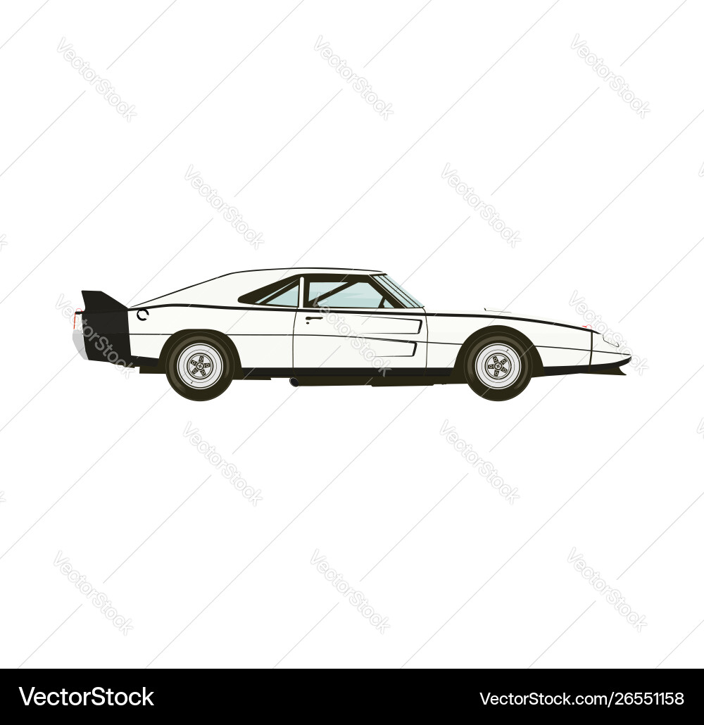 Vintage racing car Royalty Free Vector Image - VectorStock