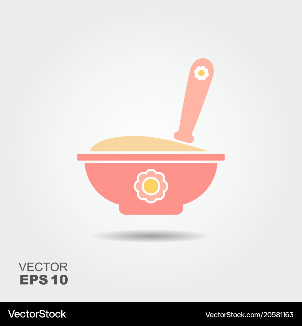 Baby food icon Royalty Free Vector Image - VectorStock