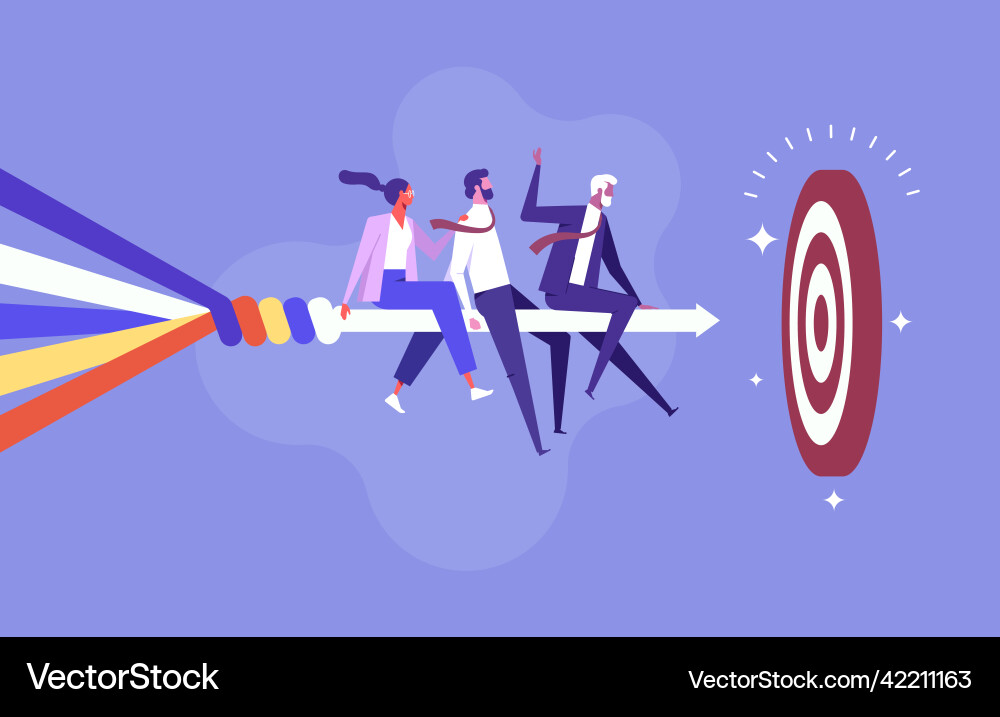Concept of teamwork partnership merger Royalty Free Vector