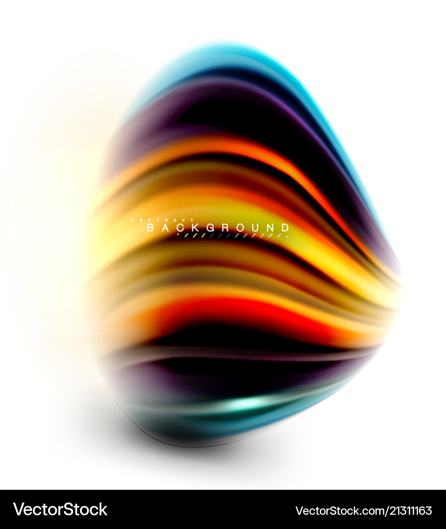 Fluid liquid mixing colors concept on light grey Vector Image