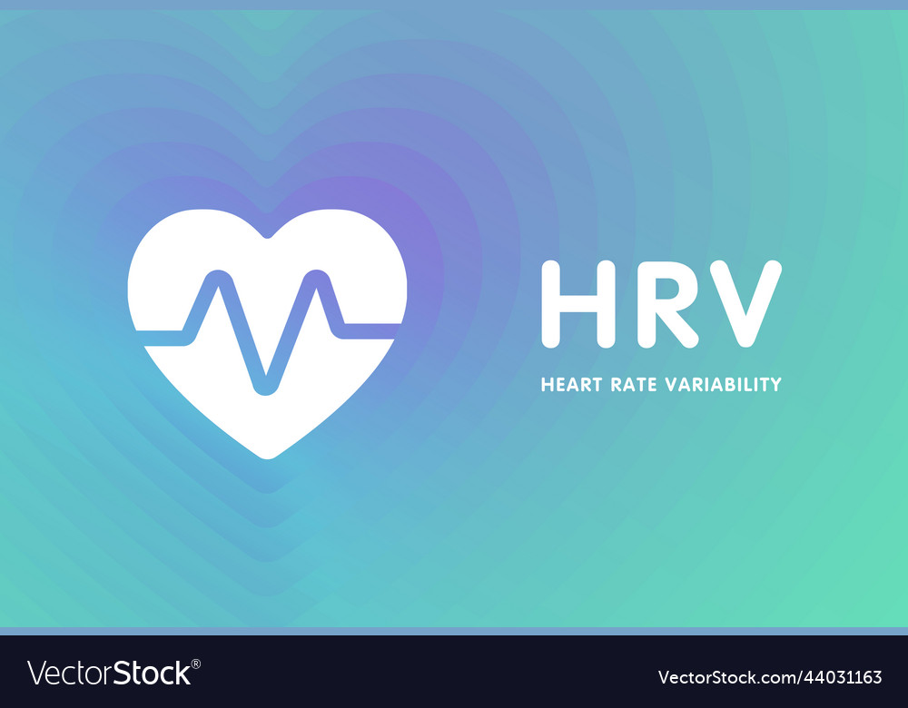 Heart rate variability concept hrv Royalty Free Vector Image Heart rate variability concept hrv Royalty Free Vector Image