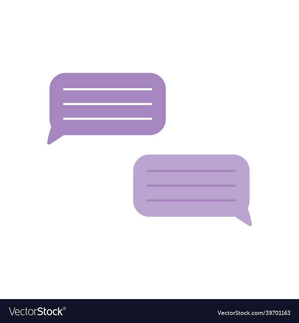 Message speech bubbles Royalty Free Vector Image