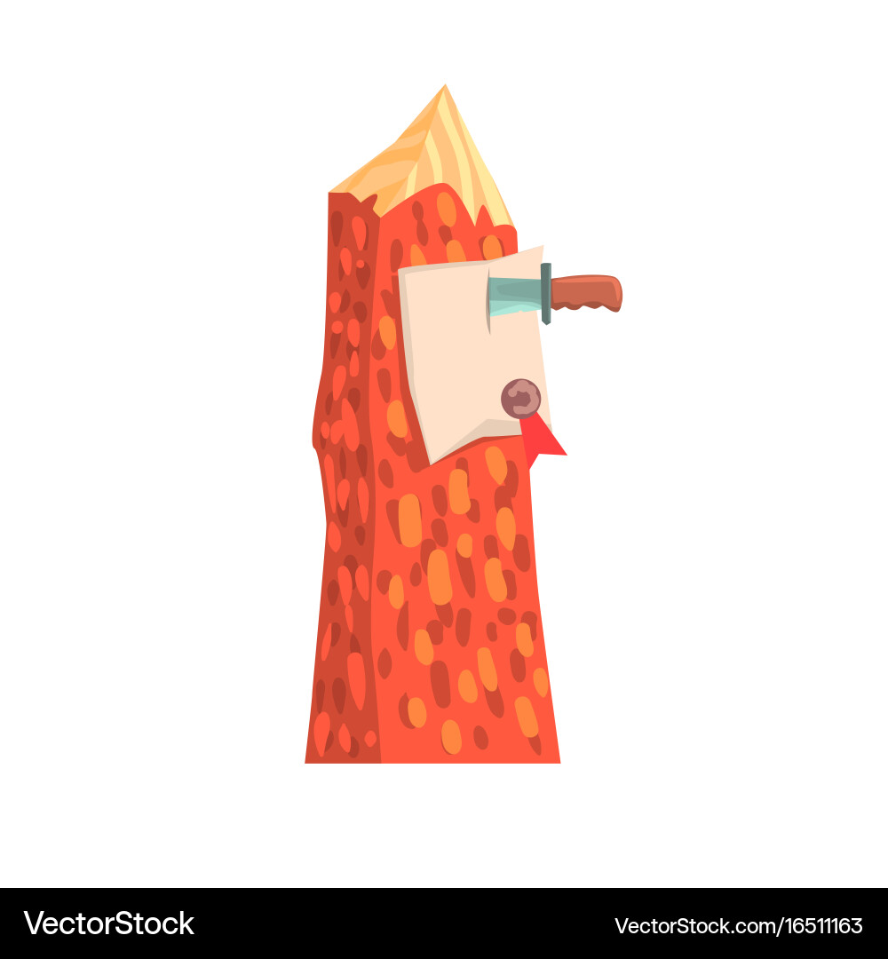 Old wooden warning pole road sign Royalty Free Vector Image