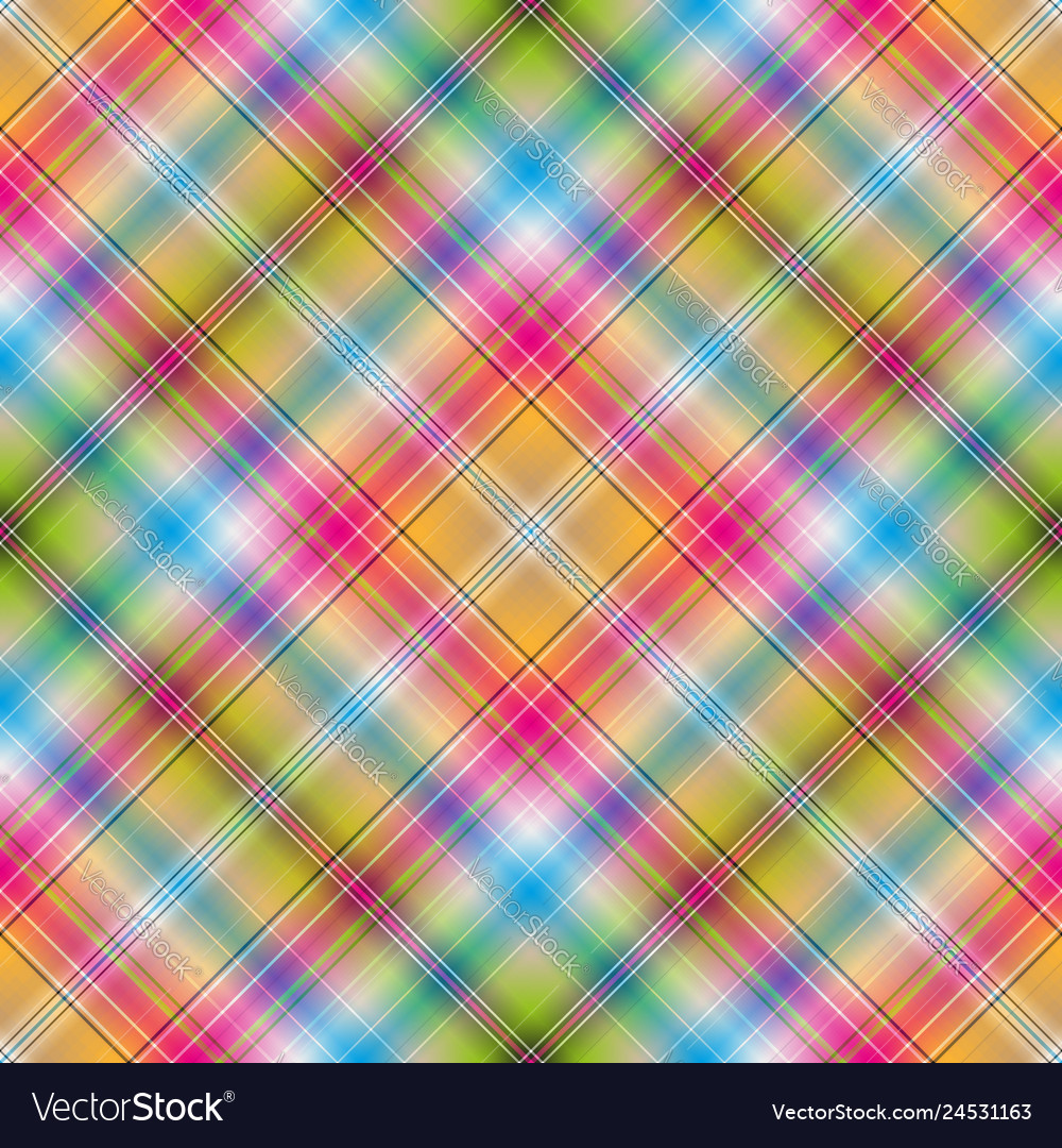 Seamless rainbow striped diagonal pattern Vector Image