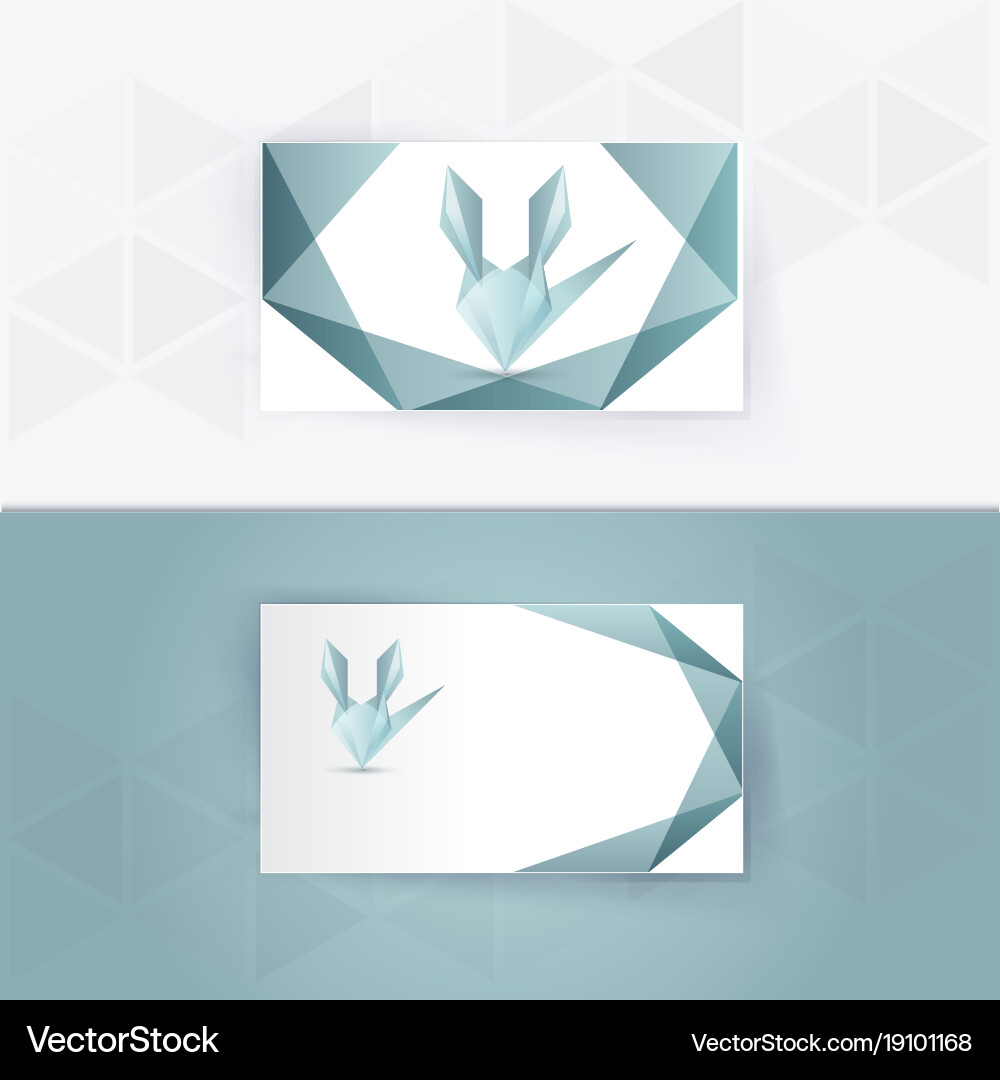 Abstract blank name card template for business Vector Image