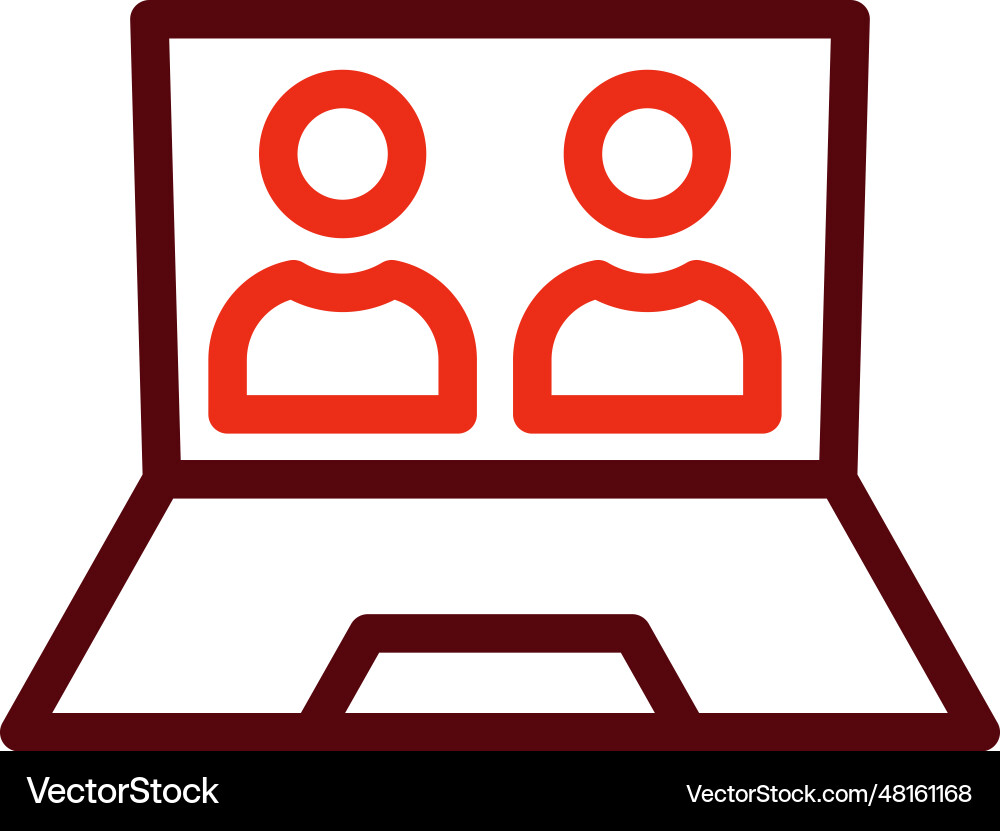 Business class thick line two color icons Vector Image