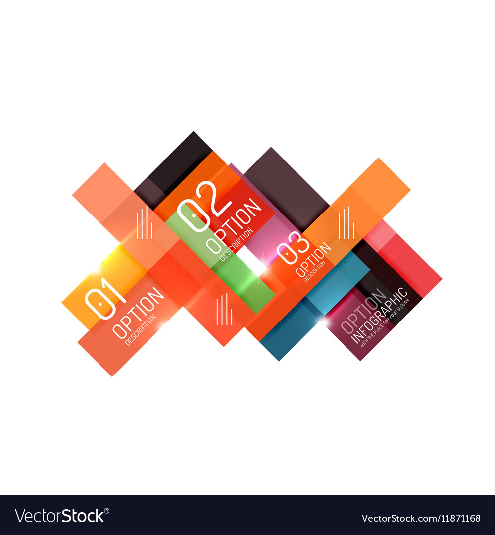 Business infographics option select Royalty Free Vector
