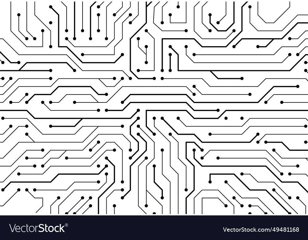 High-tech technology background texture circuit Vector Image
