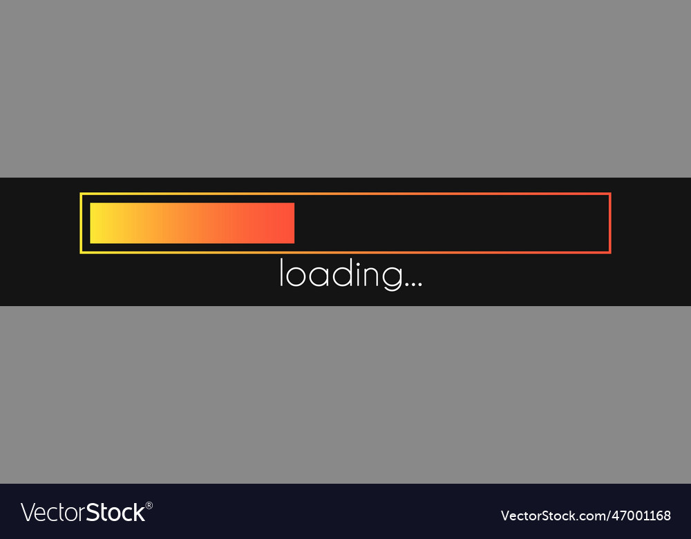 Load bar progress gradient download interface Vector Image