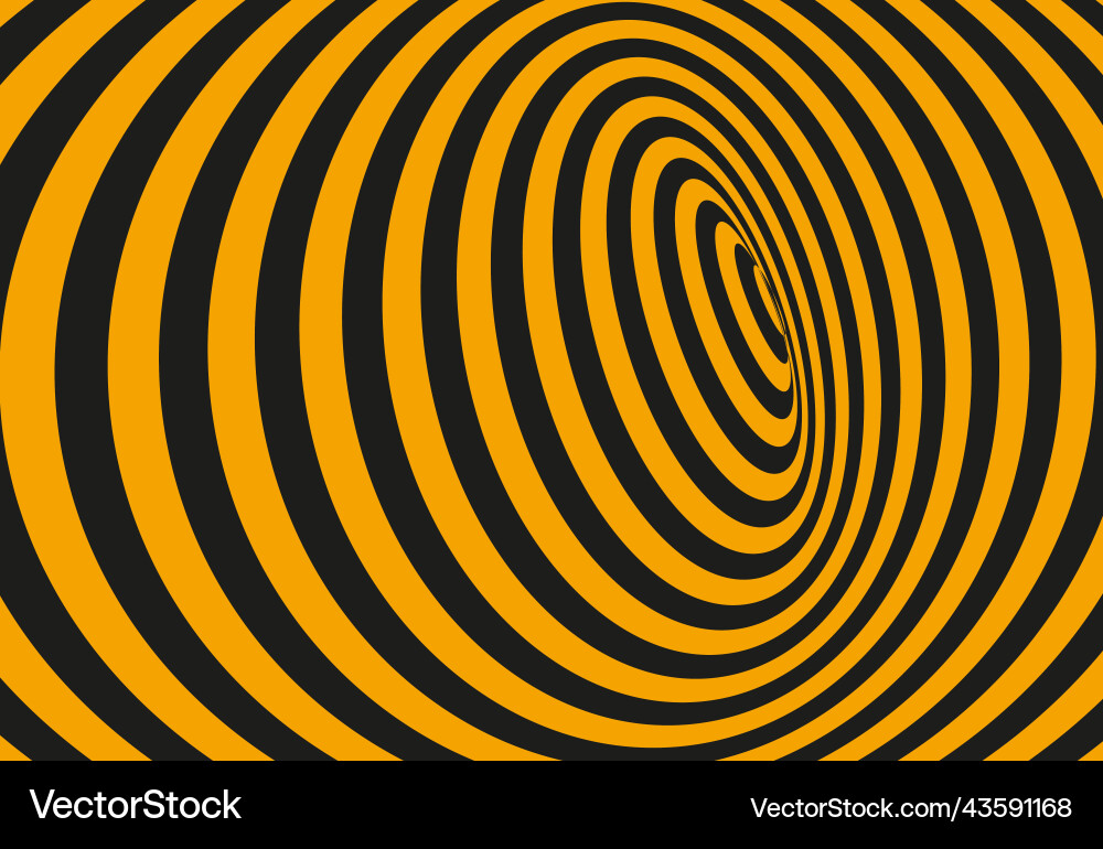 Optical tunnel illusion retro psychedelic groove Vector Image