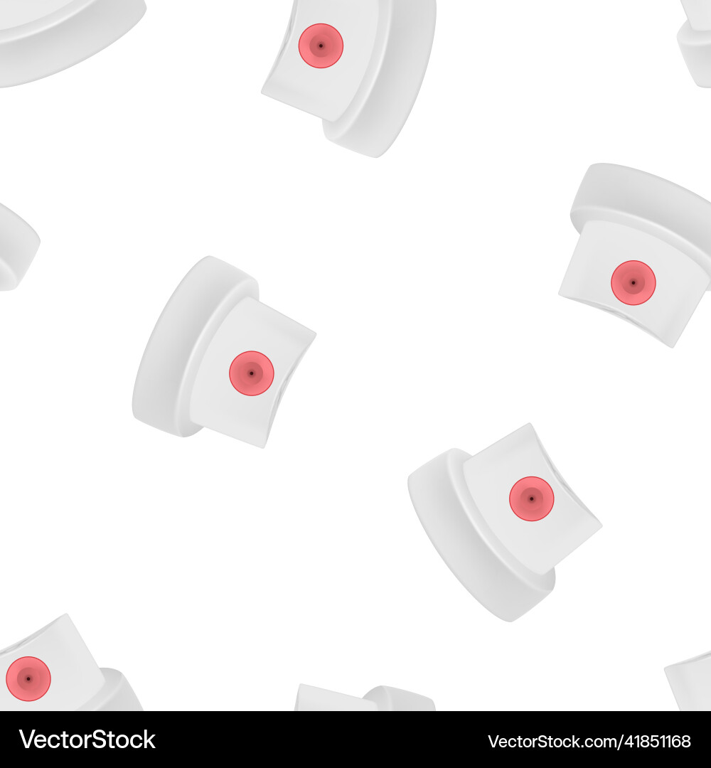 White nozzles for aerosol can seamless pattern Vector Image