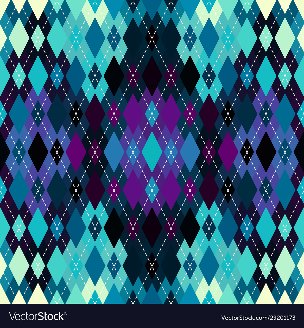 Argyle seamless pattern background Royalty Free Vector Image