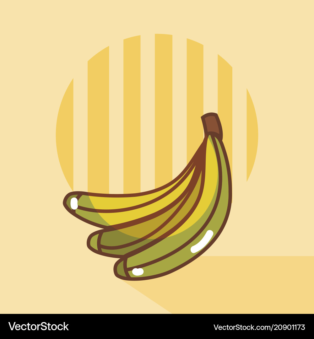 Bananas food cartoon Royalty Free Vector Image